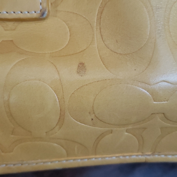 Coach | Bags | Coach Leather Bag Yellow | Poshmark